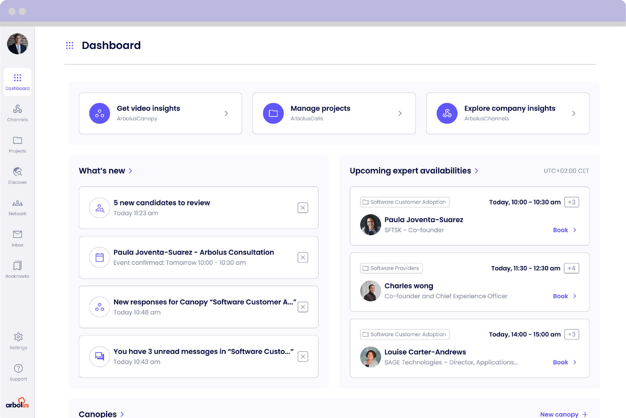 Arbolus | Fewer calls. Better expert insights. Faster